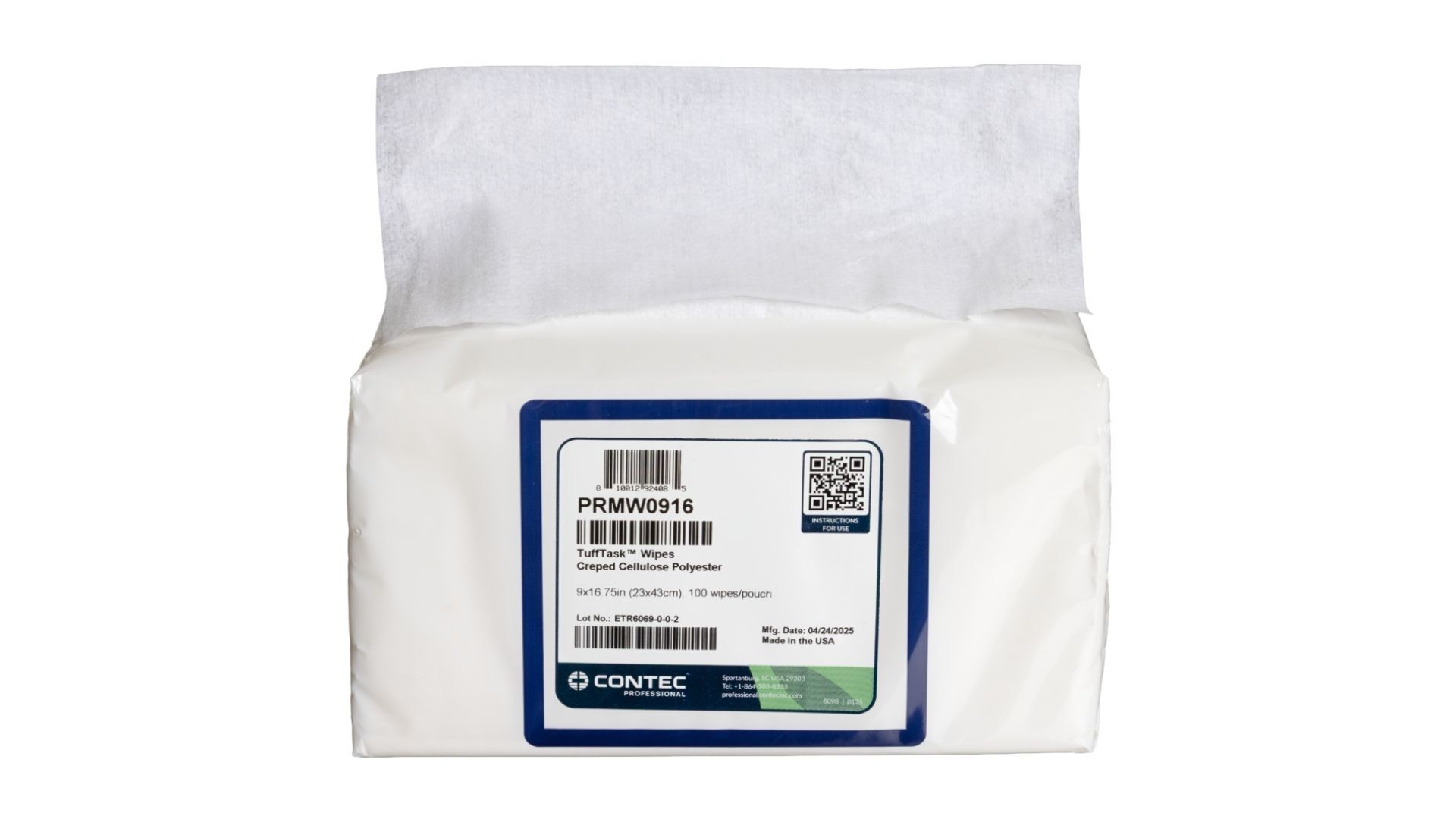 Contec TuffTask™ Wipes
